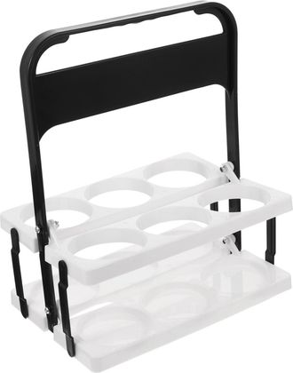 Cabilock Faltbarer Bierflaschen träger aus Hochwertigem Kunststoff Robuster Getränkekorb mit Griff Praktischer Flaschenhalter für Ktv Bar und Outdoor Partys Ko