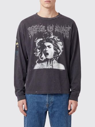 Saint Mxxxxxx T-shirt &agrave; manches longues en coton avec logo graffiti imprim&eacute;