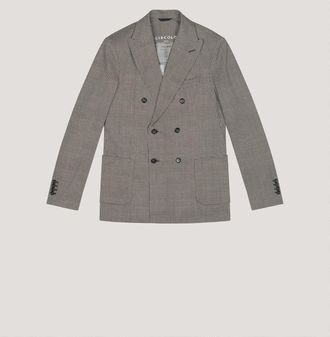 Circolo 1901 Pied de Poule double-breasted, Nero 001 Pied De Poule, 48, Man