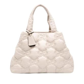 Gucci Pre-owned Sac cabas matelass&eacute; vintage - Femme - Pre-owned - Blanc - Taille: ONE Size
