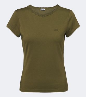 Loewe T-Shirt Double L aus Baumwoll-Jersey