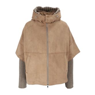Bully Ziegenlederjacke - - Jackets - Damen - Beige - XS
