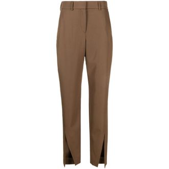 Balmain Hw Split GDP Hose - - Trousers - Damen - Braun - M