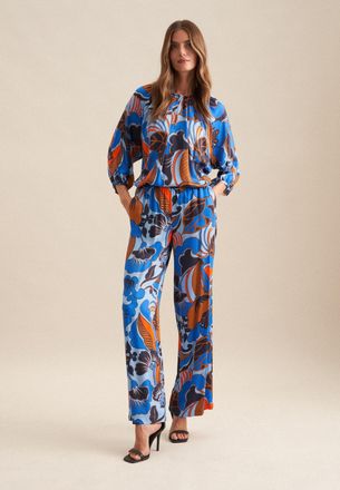 Seidensticker Hose Damen Mittelblau