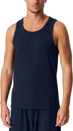 Schiesser Herren Tank Top Doppelripp Organic Cotton 150 Years Baselayer-Shirt, Admiral_183219, 58