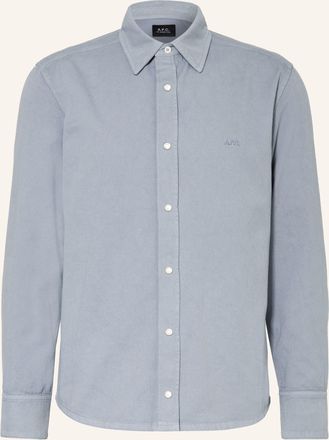 A.P.C. Hemd Comfort Fit blau