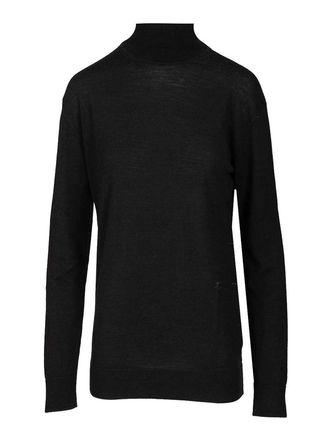 Courr&egrave;ges Rundhalspullover - Schwarz
