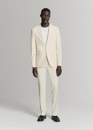 Mango Pantalon costume slim-fit &eacute;cru - Homme - 38 - MANGO MAN