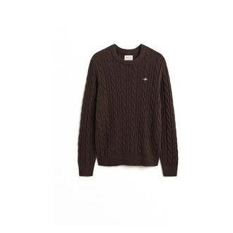 GANT Rundhals-Strickpullover - - Knitwear - Herren - Braun - M