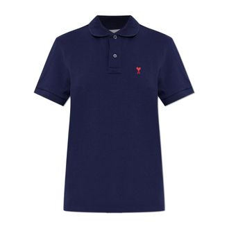 Ami Ami De Coeur Poloshirt - - Tops - Damen - Blau - 2XL