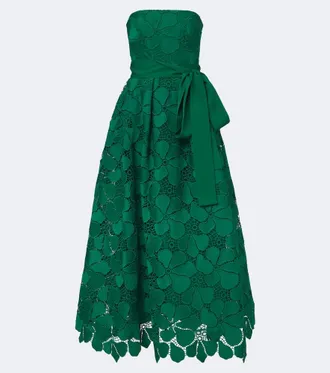 Elie Saab Bustier-Kleid aus Guipure-Spitze