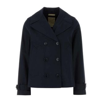 Woolrich Femme, Manteaux, Bleu, Taille: 42 FR Trench-coat en pur coton
