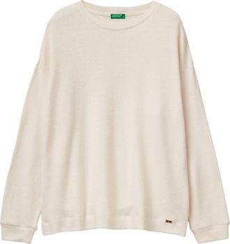 Benetton Damen Maglia G/C M/L 3q413m08a Pullover, Pristine 0r2, Small