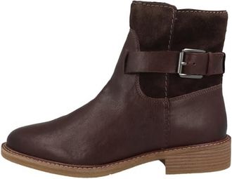Clarks Bottines pour femme Cologne Strap, Dark Brown Combi 26174772, 40 EU