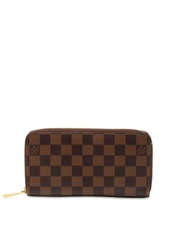 Louis Vuitton 2012 Damier Ebene Zippy Portemonnaie - Braun