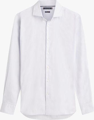 Tommy Hilfiger Chemise col classique en coton m&eacute;lang&eacute;