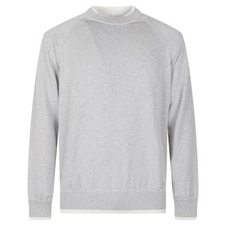Eleventy Homme, Pulls, Gris, Taille: XL Pulls &agrave; col rond