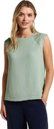 Street One Damen Top mit Mesh-Details