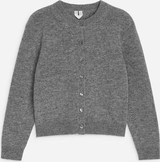 Arket Strickjacke Aus Wolle -Grau