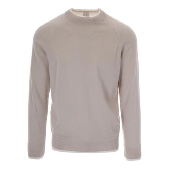 Eleventy Homme, Pulls, Beige, Taille: S Pull col rond