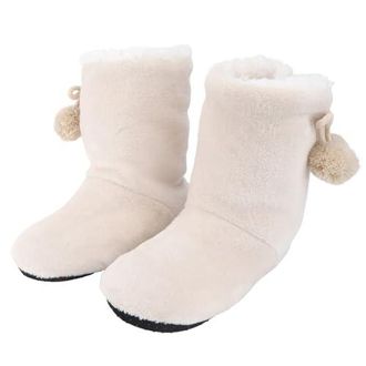 Minkissy minkissy Bottes DInt&eacute;rieur Chaudes en Coton pour LAutomne et LHiver Semelle Antid&eacute;rapante Souple Couleur Ivoire Taille Unique 39-41 Bottines Parent-Ga