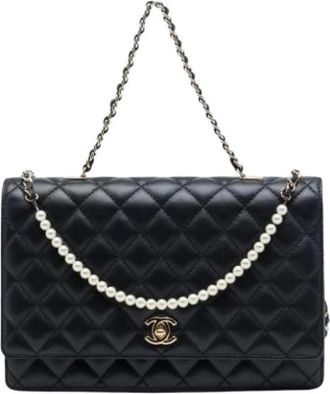 Chanel Sac bandouli&egrave;re matelass&eacute; Pre-owned - Femme - Pre-owned - Noir - Taille: ONE Size