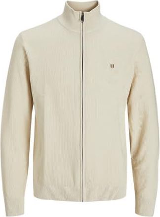 Jack & Jones Jprblurony Knit Cardigan Ln, Gris Whitecap, S Homme