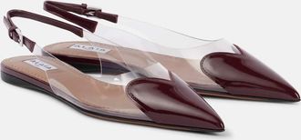 Alaia Alaïa Ballerines Le Coeur en cuir verni et PU