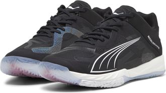 Puma Unisex Beschleunigt Sqd Hallenturnschuh, Black White Nitro Blue for All Time Red, 40.5 EU