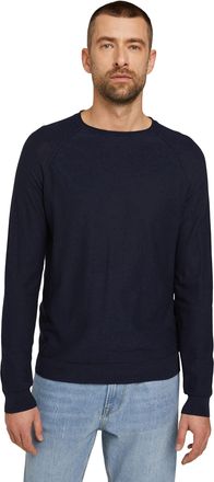Tom Tailor Herren Basic Strickpullover 1029751, 10668 - Sky Captain Blue, M