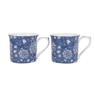 V&A shop 2er-Set William Morris - Wild Tulip Fine Bone China-Becher, 230 ml (8 fl oz)