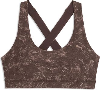 Puma CLOUDSPUN Sport-BH mit Print Damen, Accessoires, Braun, 3XL