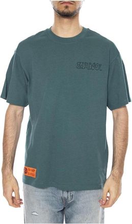 Edwin Homme, Tops, Bleu, Taille: M Spiral Sighs T-shirt