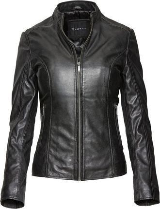 Bugatti Lederjacke aus weichem Leder, mit Stehkragen