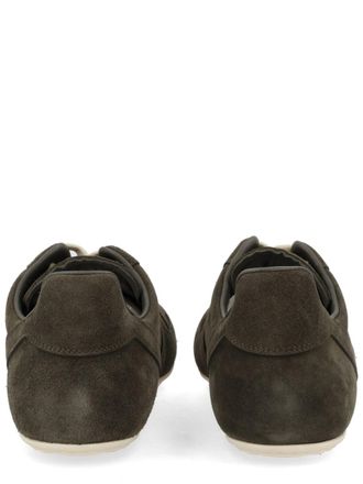 Rick Owens Calf Leather Minimalist Sneakers - Gray