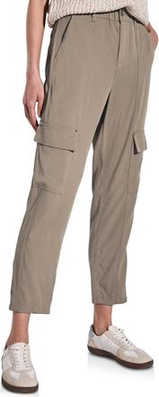 Street One Damen A379040 Paperbag Hose im Cargo-Look, Vintage Stone, 46W x 28L