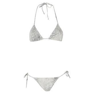 Federica Tosi Bikini Triangolo Stampa Pitone - - Swimwear - Damen - Mehrfarbig - XS