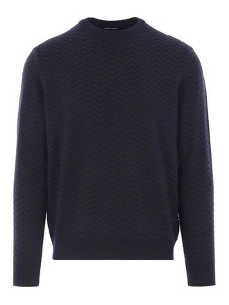 Giorgio Armani Pull Col Rond - Noir