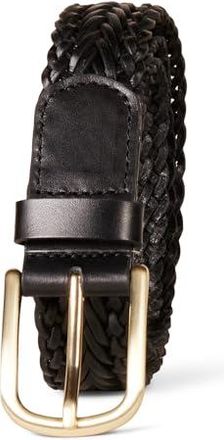 Amazon Essentials Ceinture tiss&eacute;e en Cuir-Couleurs abandonn&eacute;es Femme, Noir, XL Grande Taille