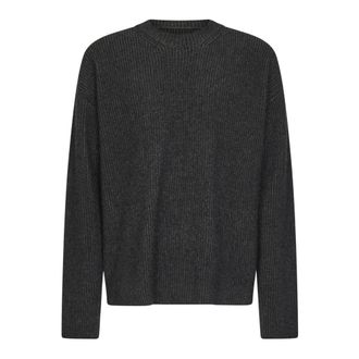 Uma Wang Rippstrick-Pullover mit Rundhalsausschnitt - - Knitwear - Herren - Grau - L
