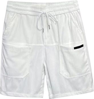 Generic Short de sport d&eacute;contract&eacute; pour homme - Taille &eacute;lastique - Short de sport pour homme - Pantalon de travail intelligent - Pantalon de combat pour le Ro