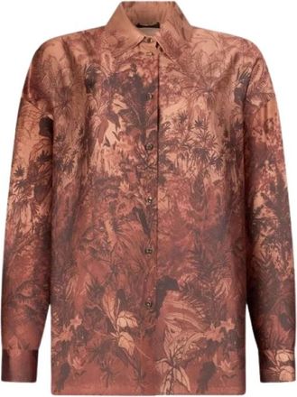 Liu Jo Damen, Blusen & Hemden, Braun, 2XLGr&ouml;&szlig;e