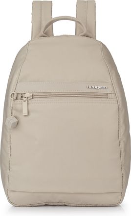 Hedgren VOGUE S Damen Rucksack klein mit RFID Schutz - Wasserabweisender City Rucksack mit Tabletfach & R&uuml;ckenzugriff - 30 cm - Cashmere Beige