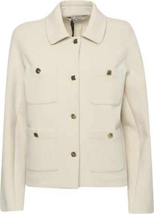 Max Mara Femme, Vestes, Beige, Taille: 42 FR Crop Jacket Smmarmonioso