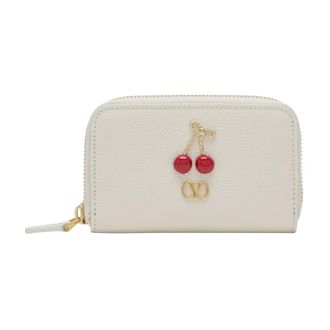 Valentino Garavani Femme, Accessoires, Beige, Taille: ONE Size Zip Around Wallet