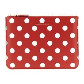Comme Des Gar&ccedil;ons Polka Dots Printed Wallet - - Accessories - Herren - Rot - ONE SIZE