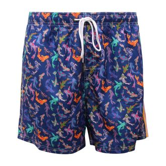 Sundek M504Bdrt3Ko Bedruckte Badeshorts - - Swimwear - Herren - Blau - 2XL