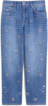Max Mara Femme, Jeans, Bleu, Taille: 48 FR Cropped Jeans