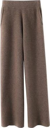 Generic Pantalon Droit Femme Grande Taille Sweatpants Women Winter Fashion High Waist Wool Wide Leg Pants Casual Straight Loose Pants Pantalon Taille Haute Fe