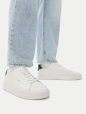 Tommy Hilfiger Sneakers Th Court Core Ess Leather FM0FM05367 Creme